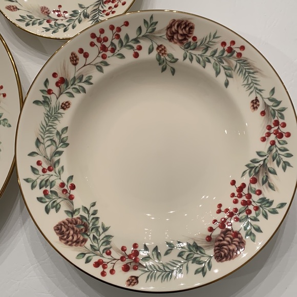 Lenox | Dining | 5 Piece Lenox Williamsburg Boxwood And Pine China ...